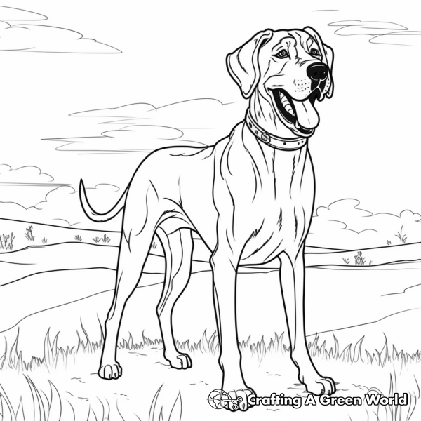 Great Dane Coloring Pages - Free & Printable!