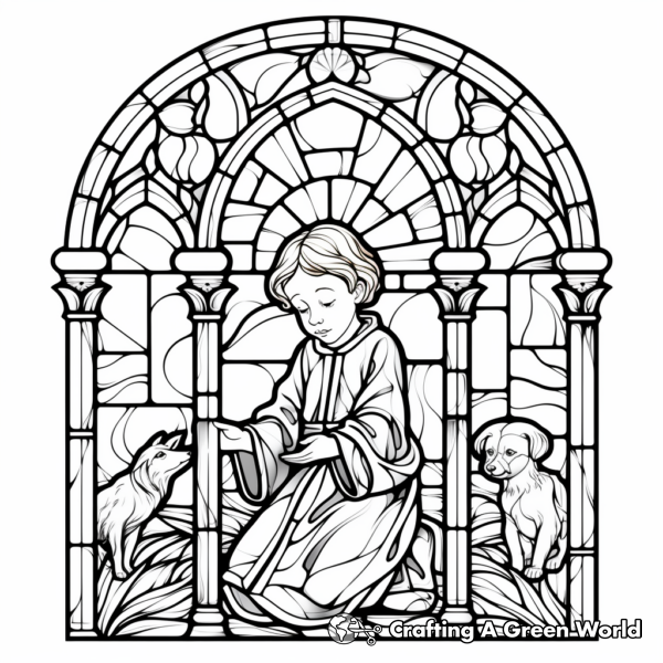Stained Glass Coloring Pages - Free & Printable!