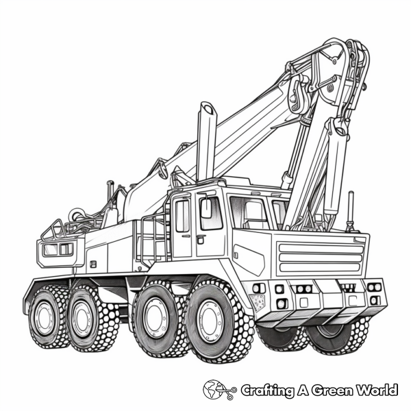 Crane Truck Coloring Pages - Free & Printable!