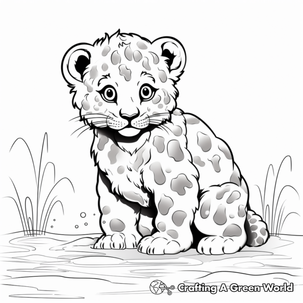 Snow Leopard Coloring Pages - Free & Printable!