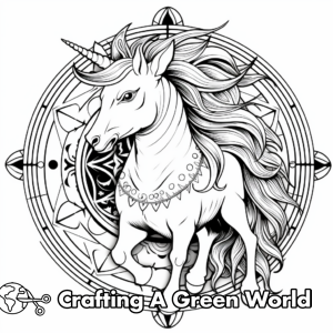 Fancy Unicorn Coloring Pages - Free & Printable!