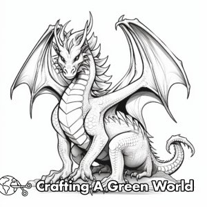 Dragon Coloring Pages for Adults - Free & Printable!