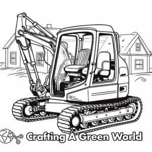 Excavator Coloring Pages - Free & Printable!