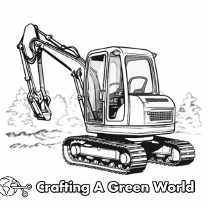 Excavator Coloring Pages - Free & Printable!