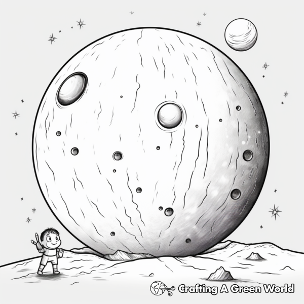 Moon Coloring Pages - Free & Printable!