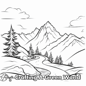 Mountain Coloring Pages - Free & Printable!