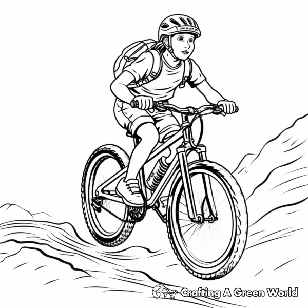Mountain Bike Coloring Pages - Free & Printable!