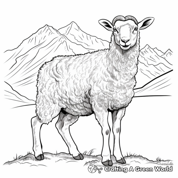 Realistic Sheep Coloring Pages - Free & Printable!