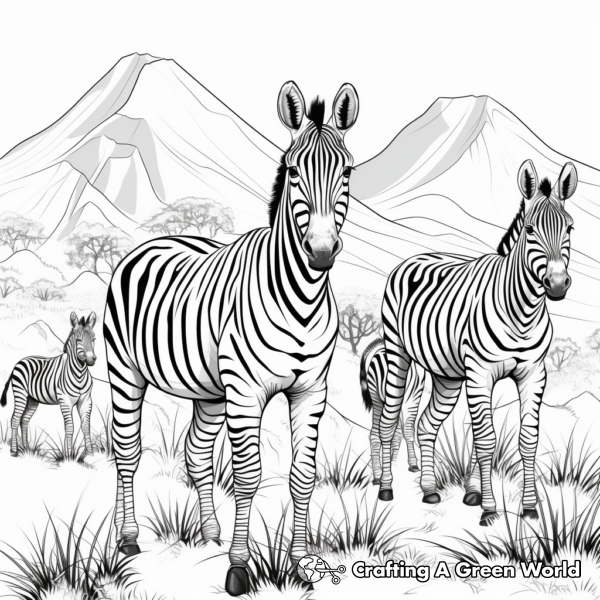 Zebra Coloring Pages - Free & Printable!