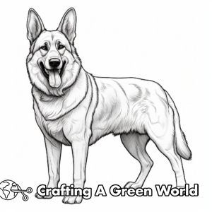 Realistic German Shepherd Coloring Pages - Free & Printable!