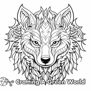 Wolf Mandala Coloring Pages - Free & Printable!
