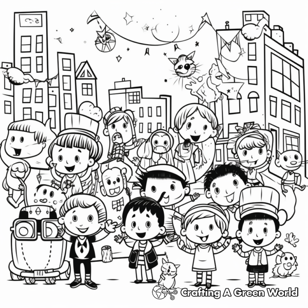 New Years Coloring Pages - Free & Printable!