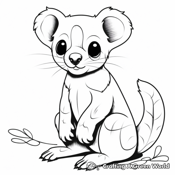 Kinkajou Coloring Pages - Free & Printable!