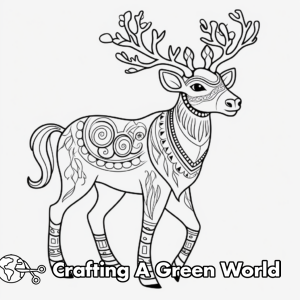 Reindeer Coloring Pages - Free & Printable!