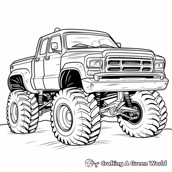Police Monster Truck Coloring Pages - Free & Printable!
