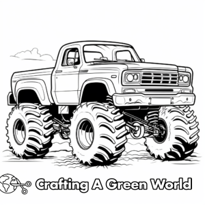 Police Monster Truck Coloring Pages - Free & Printable!