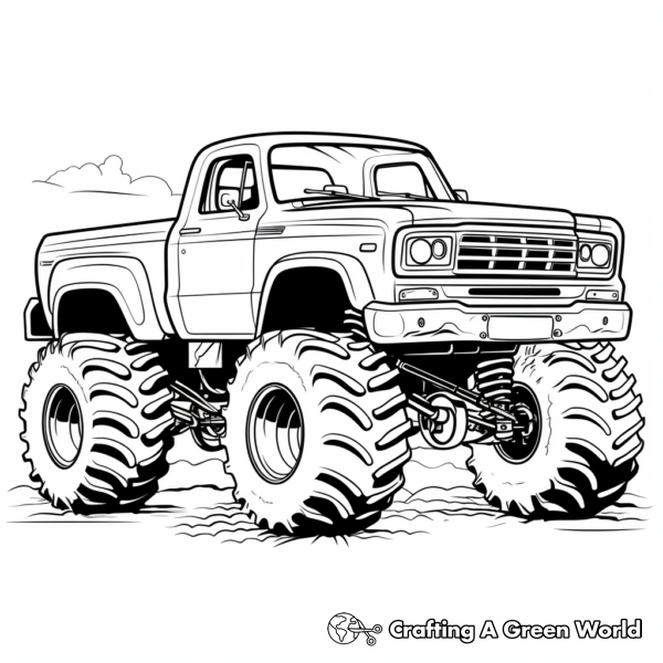 Police Monster Truck Coloring Pages - Free & Printable!