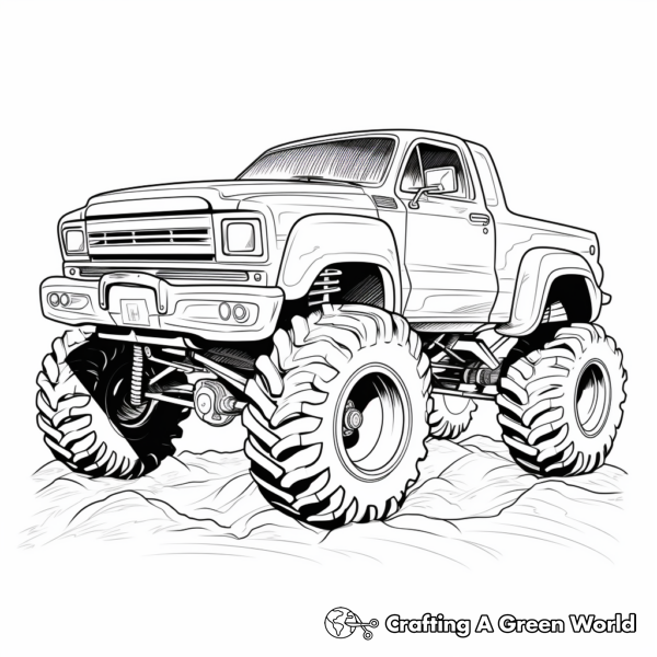 Police Monster Truck Coloring Pages - Free & Printable!