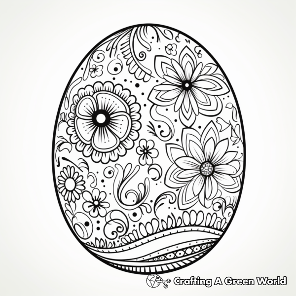 Easter Eggs Coloring Pages - Free & Printable!
