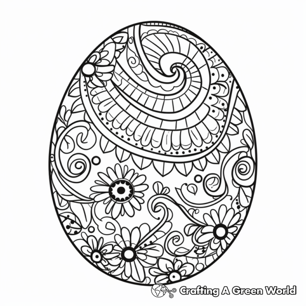 Easter Eggs Coloring Pages - Free & Printable!