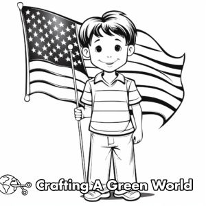 American Flag Coloring Pages - Free & Printable!