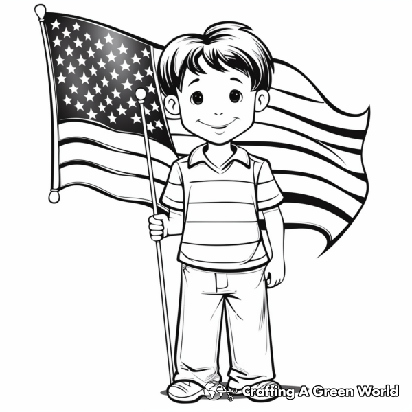American Flag Coloring Pages - Free & Printable!