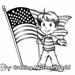 American Flag Coloring Pages - Free & Printable!