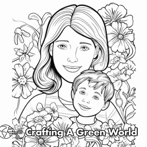 Mothers Day Coloring Pages - Free & Printable!