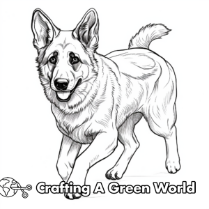 Realistic German Shepherd Coloring Pages - Free & Printable!