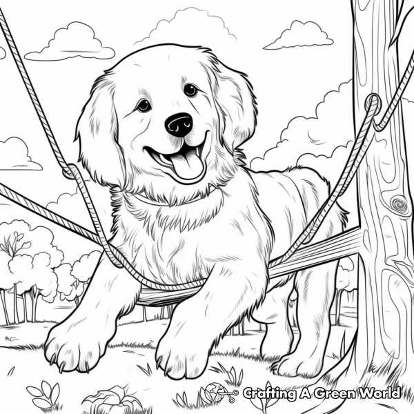 Golden Retriever Coloring Pages - Free & Printable!