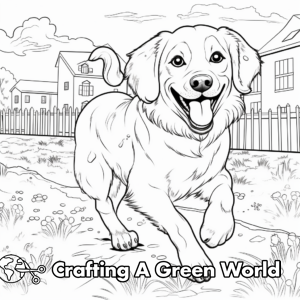 Golden Retriever Coloring Pages - Free & Printable!