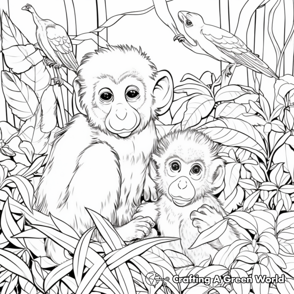 Jungle Animal Coloring Pages - Free & Printable!