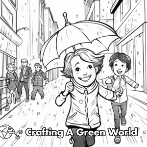 Rainy Day Coloring Pages - Free & Printable!