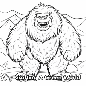 Yeti Coloring Pages - Free & Printable!
