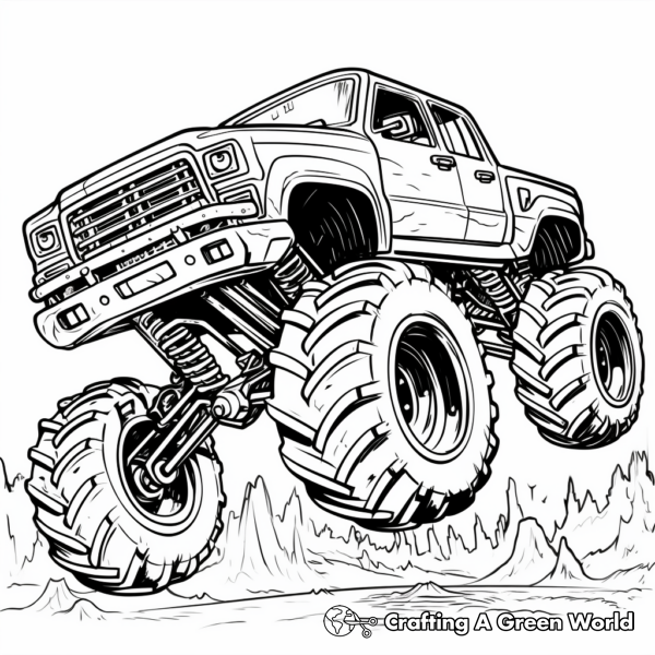 Police Monster Truck Coloring Pages - Free & Printable!