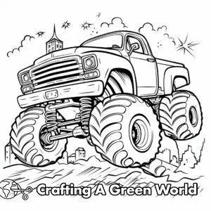 Police Monster Truck Coloring Pages - Free & Printable!
