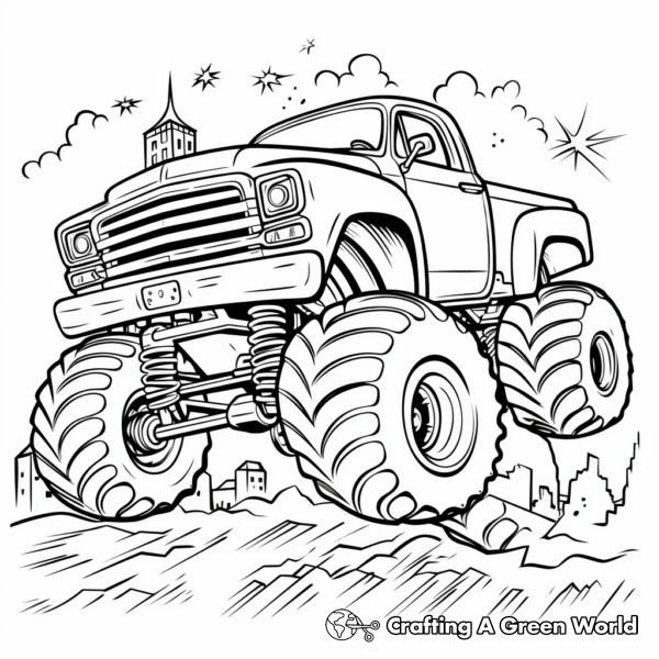 Police Monster Truck Coloring Pages - Free & Printable!