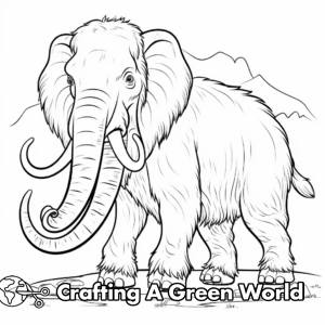 Woolly Mammoth Coloring Pages - Free & Printable!