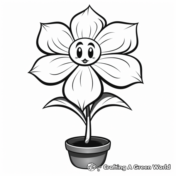 Big Flower Coloring Pages - Free & Printable!