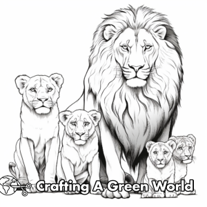 Realistic Lion Coloring Pages - Free & Printable!