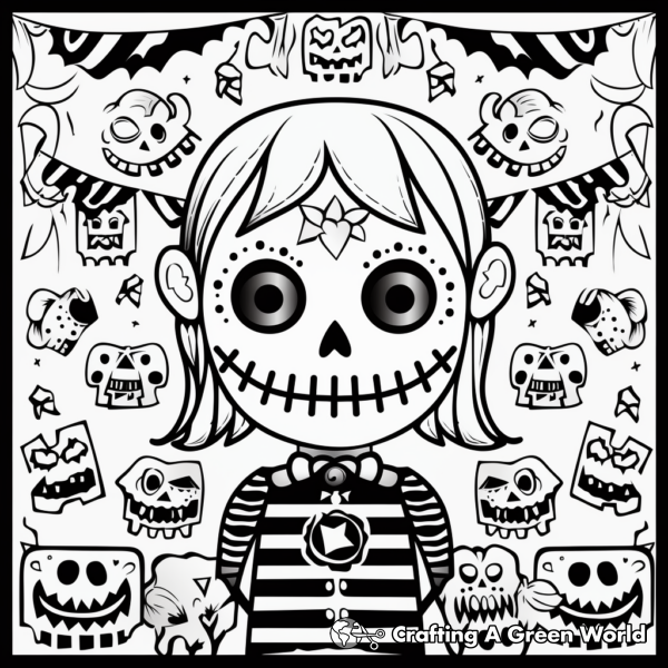 Day Of The Dead Coloring Pages - Free & Printable!