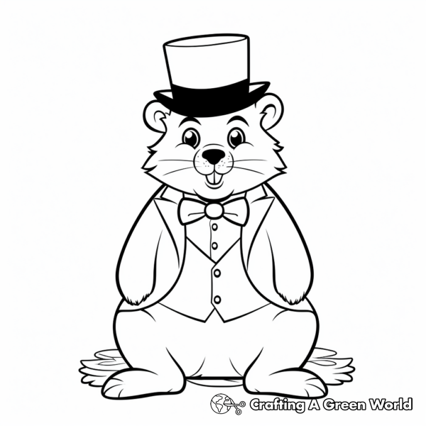 Groundhog Day Coloring Pages - Free & Printable!