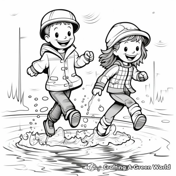 Rainy Day Coloring Pages - Free & Printable!