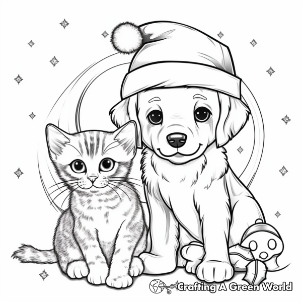 Puppy And Kitten Coloring Pages - Free & Printable!