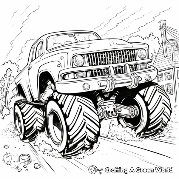 Police Monster Truck Coloring Pages - Free & Printable!
