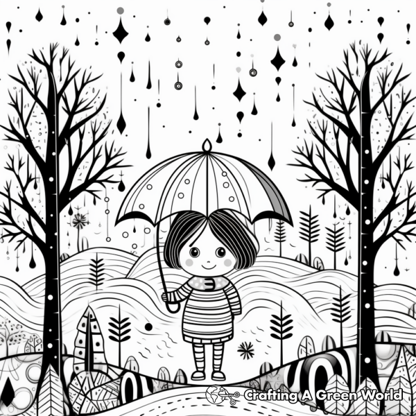 Rain Coloring Pages - Free & Printable!