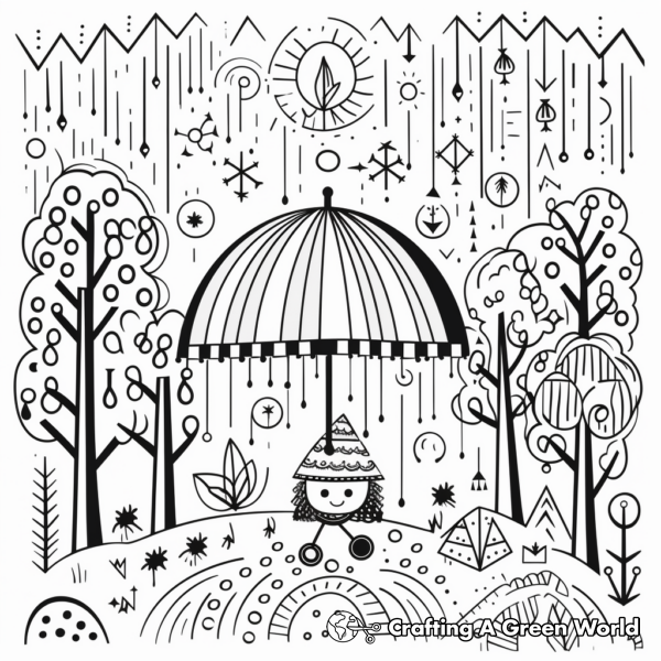 Rain Coloring Pages - Free & Printable!