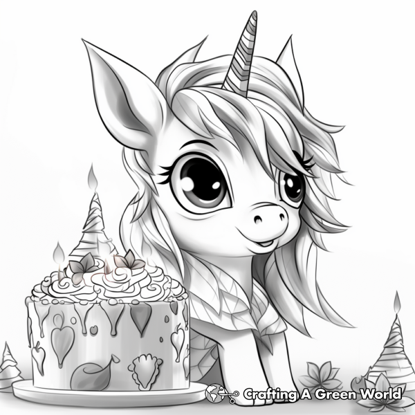 Unicorn Birthday Coloring Pages - Free & Printable!