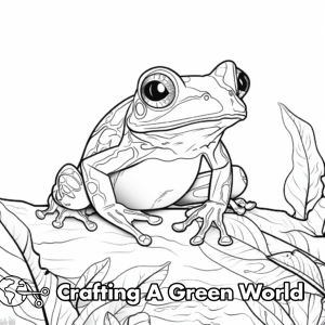 Red Eyed Tree Frog Coloring Pages - Free & Printable!
