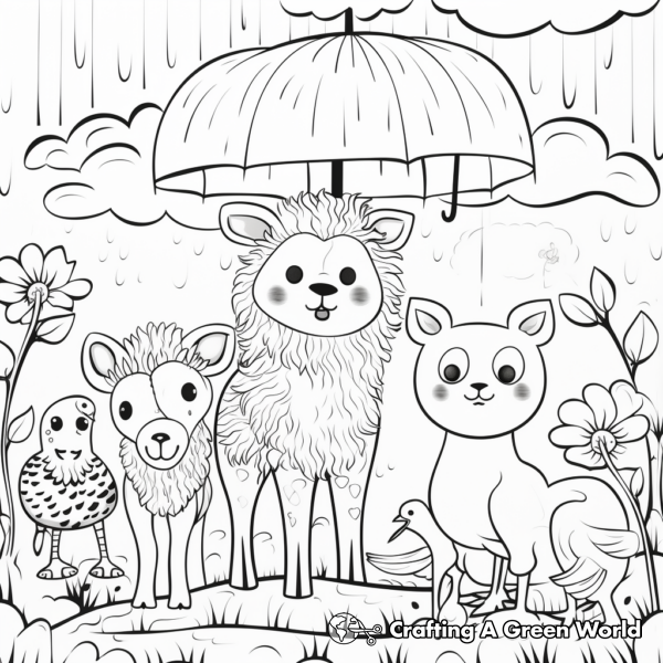Rainy Day Coloring Pages - Free & Printable!